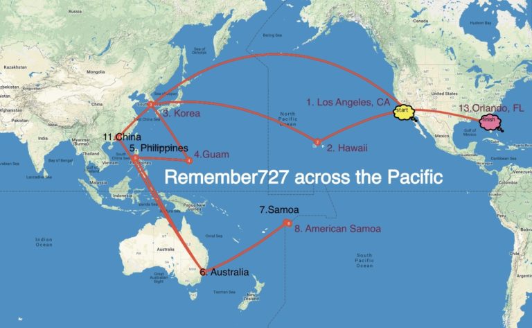 2018 Around the Pacific - Remember 727